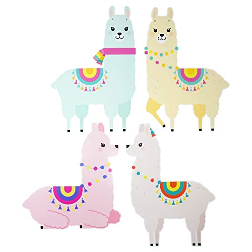 Llama Paper Party Garland, Pastel Banner Décor for All Events - 12 Feet Length Per Strand (1-Pack)