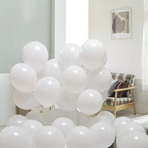 300 pack White Balloons, 12 Inch White Latex Balloons for Party Supplies and Decorations