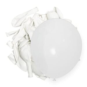 300 pack White Balloons, 12 Inch White Latex Balloons for Party Supplies and Decorations