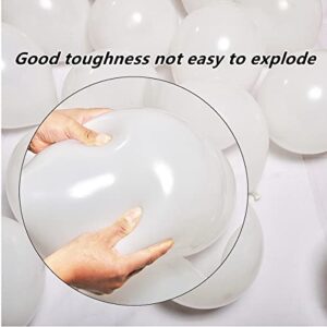 300 pack White Balloons, 12 Inch White Latex Balloons for Party Supplies and Decorations