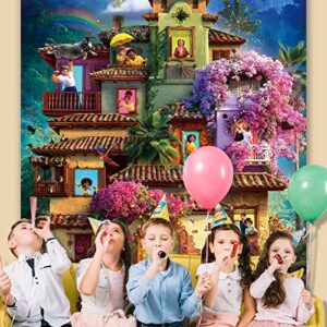 Magic House Backdrop,7x5FT Magical Movie Background Magic Movie Backdrop Party Decor Magic Banner Magic Theme Birthday Party Backdrop Supplies for Girls