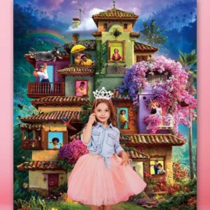 Magic House Backdrop,7x5FT Magical Movie Background Magic Movie Backdrop Party Decor Magic Banner Magic Theme Birthday Party Backdrop Supplies for Girls