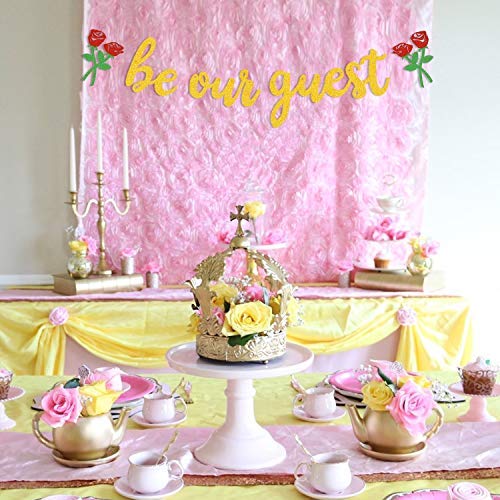 Be Our Guest Banner Beauty And The Beast Party Supplies Reception Banner Bachelorete Party Engagement Party Decorations