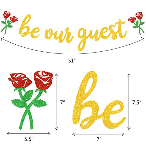 Be Our Guest Banner Beauty And The Beast Party Supplies Reception Banner Bachelorete Party Engagement Party Decorations