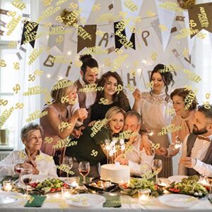 Gejoy 4 Bags Gold 50th Anniversary Confetti Glitter Confetti Table Decorations for 50th Anniversary Wedding Party Decoration