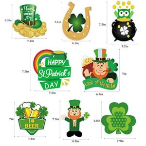 DmHirmg St Patricks Day Decorations,St Patricks Day Garland,Irish Burlap St Patricks Day Banner Flags(Green)