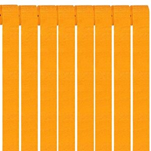 zooyoo 81 feet orange party streamers, 6 rolls orange crepe paper streamers decorations