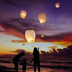 20 Pack Chinese Lanterns ⁡⁡⁢⁡⁢⁡⁡⁢to Release⁡ in Memorial⁡⁢ Events Decor⁢ Lanterns, Party ⁢⁢⁡Lanterns⁢ for ⁡⁢⁡Memorial, Holiday, Wedding ⁡Decorations & New Year