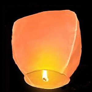 1* New Year Decoration Air Kongming Lantern Wishing Lamp Chinese Paper Wishing Lanterns Fly Candle Lamps Christmas Party Wedding (Color : Red)