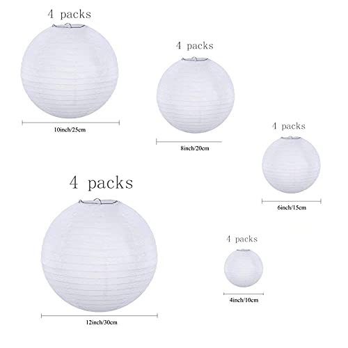 Auxbeam Electric Chinese Paper Lanterns Wishing Lanterns Floating Sky Lanterns for Memorial Party Anniversaries Festivals Birthday & Celebration Event (20pcs)