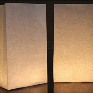 CleverDelights White Luminary Bags - 50 Pack - Wedding Christmas Holiday Luminaria