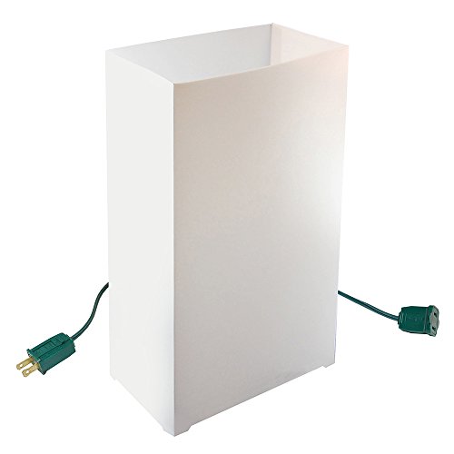 Lumabase 32010 Electric Luminaria Kit, 10.5" H x 6" L x 3.5" W, White