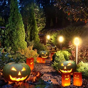 20 Pieces Halloween Pumpkin Bags Candle Luminary Bags Paper Lantern Bags for Halloween Wedding Party Decoration