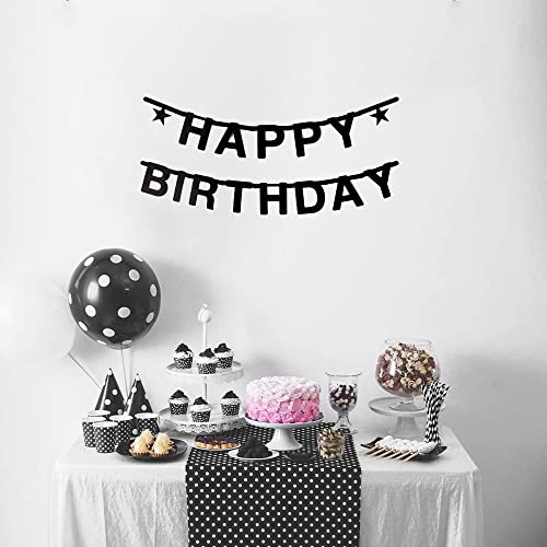 Fonder Mols Customizable Banner Letters Black DIY Kit 124 Counts Make Your Own Banner