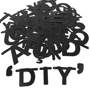 Fonder Mols Customizable Banner Letters Black DIY Kit 124 Counts Make Your Own Banner