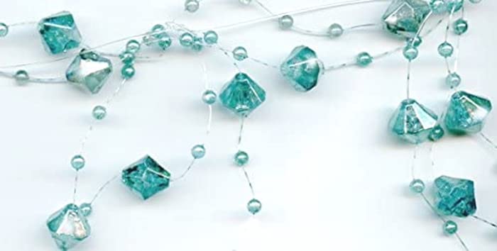 Beaded Garland (Iridescent Aqua)