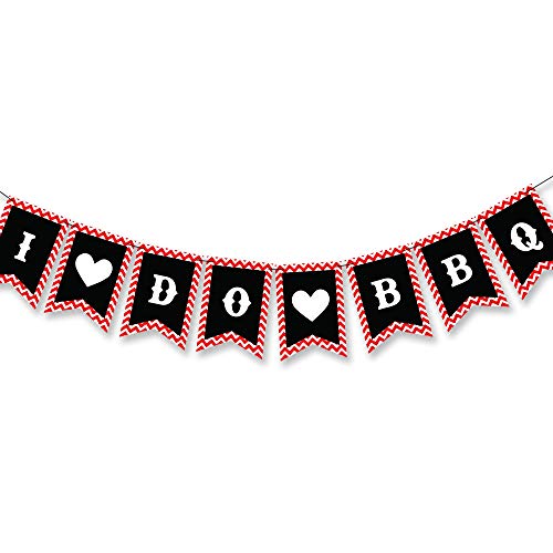 I Do BBQ Better Be Quick Bridal Shower Engagement Wedding Themed Party Supplies Decorations Banner Hen Party Banner