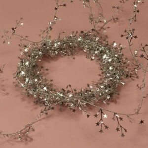 silver small star garland