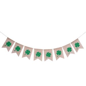 tinksky st patrick’s day decorations,st.patrick’s day banner irish shamrock burlap banners