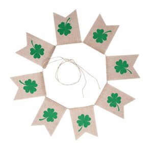 Tinksky St Patrick's Day Decorations,St.Patrick's Day Banner Irish Shamrock Burlap Banners