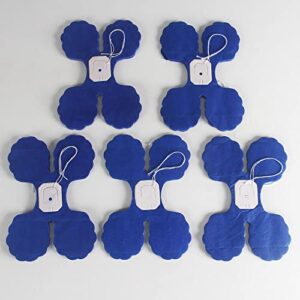 Blue Four-Leaf Clover Garland Party Streamers Tissue Paper Hanging Flower Garland for Wedding, Birthday Carnival Circus Home Party Decoration Removable Wall Decals Murals Baby Shower Living Room