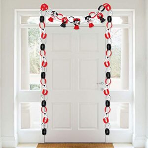 Big Dot of Happiness Ta-Da, Magic Show - 90 Chain Links and 30 Paper Tassels Decoration Kit - Magical Birthday Party Paper Chains Garland - 21 feet