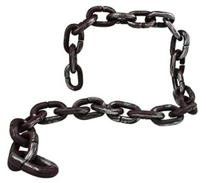 nicky bigs novelties 46-inch long plastic fake rusty chain link prop halloween haunted zombie decor