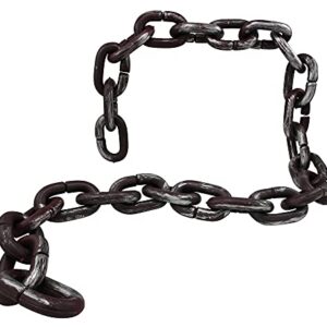 Nicky Bigs Novelties 46-inch Long Plastic Fake Rusty Chain Link Prop Halloween Haunted Zombie Decor