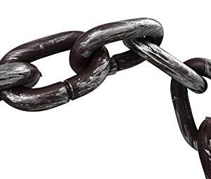 Nicky Bigs Novelties 46-inch Long Plastic Fake Rusty Chain Link Prop Halloween Haunted Zombie Decor