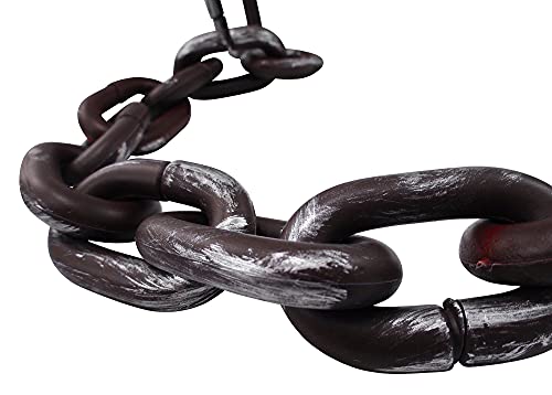 Nicky Bigs Novelties 46-inch Long Plastic Fake Rusty Chain Link Prop Halloween Haunted Zombie Decor