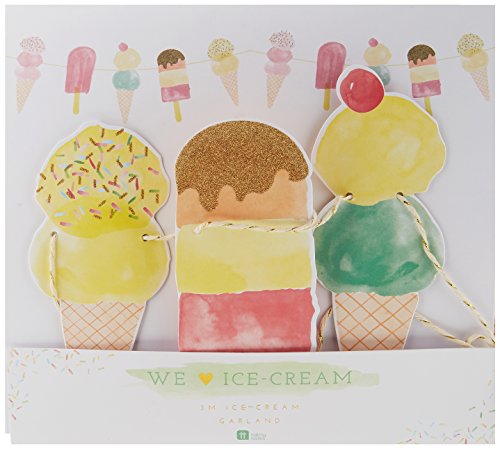 Talking Tables Ice Cream Party Decorations Garland Banner | Great For Summer Décor And Birthday Party | 3M