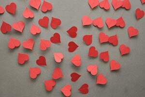 red heart garland – heart garland – valentines day heart garland – paper garland – wedding decoration – bridal shower