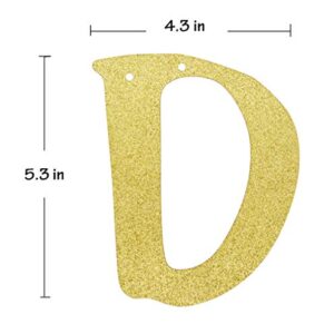 Happy 100th Day Banner Sign Gold Glitter for Baby Birthday Baby Shower Party Decorations Anniversary Decor Photo Booth Props