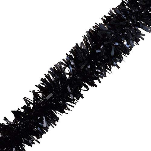 TCDesignerProducts Black Vinyl Twist Garland - 4" x 25' roll