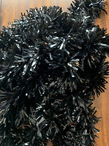 TCDesignerProducts Black Vinyl Twist Garland - 4" x 25' roll