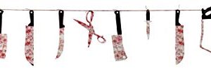 amscan Bloody Weapon Garland - 7.5', 1 Pc