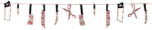 amscan Bloody Weapon Garland - 7.5', 1 Pc