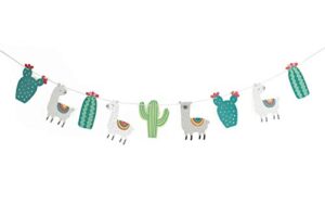 llama and cactus – garland | llama bunting | llama party decor | room decoration | llama party decoration | photo prop | fiesta