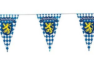 Oktoberfest Pennant Banner | 100 Feet and 2 Wall or Doorway Pennants Oktoberfest Set