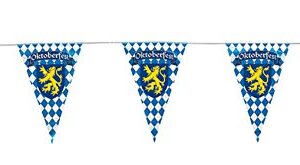 Oktoberfest Pennant Banner | 100 Feet and 2 Wall or Doorway Pennants Oktoberfest Set