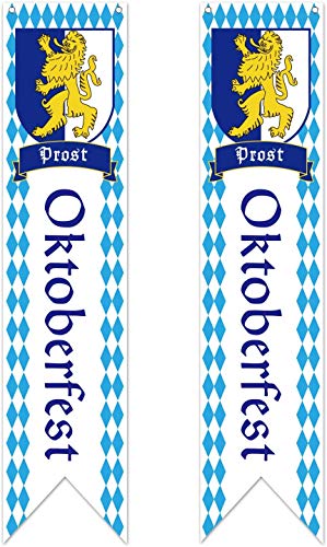 Oktoberfest Pennant Banner | 100 Feet and 2 Wall or Doorway Pennants Oktoberfest Set