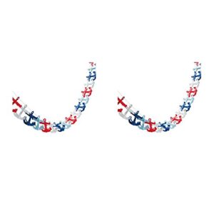 nautical anchor garland 2 pack