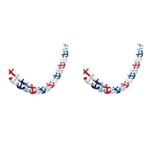 Nautical Anchor Garland 2 Pack