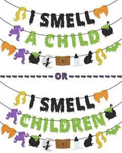 i smell children banner i smell a child banner for hocus pocus halloween party halloween baby shower decorations