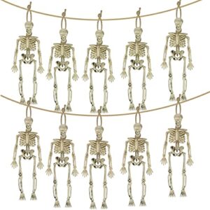 9 feet halloween skeleton garland halloween hanging skeleton halloween skeleton decorations small plastic skeleton miniatures horrible halloween skull realistic human bones haunted house accessories