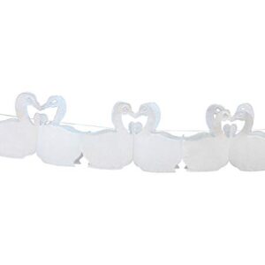 3-Pack 12 Foot Tissue Paper Party Decoration Garland, Swan