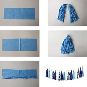 Tissue Paper Tassel DIY Party Garland Decor for All Events & Occasions ，30 Tassels Per Package