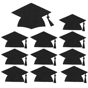 BinaryABC Graduation Party Banner,Grad Cap Photo Banner Garland with Clip,Graduation Party Decorations(Black or White Rope Random)