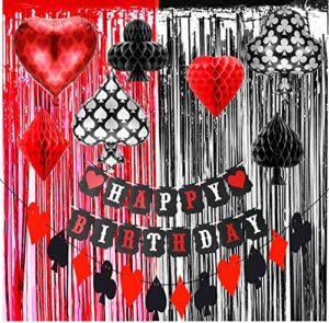 poker themed las vegas casino themed party decorations porker card garlands poker ballons poker theme party supplies casino party decoration supplies,casino night,poker events,casino birthday décor