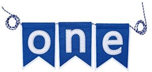 mud pie”one” pennant happy birthday boy high chair banner garland sign felt